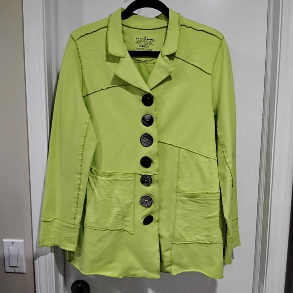 neon buddha | Jackets & Coats | Neon Buddha Lime Green Jacket | Poshmark